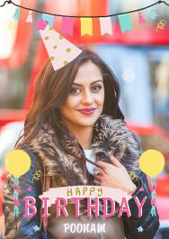 Buy Incognito Bunting and Hat Photo Upload Card Online | Haati